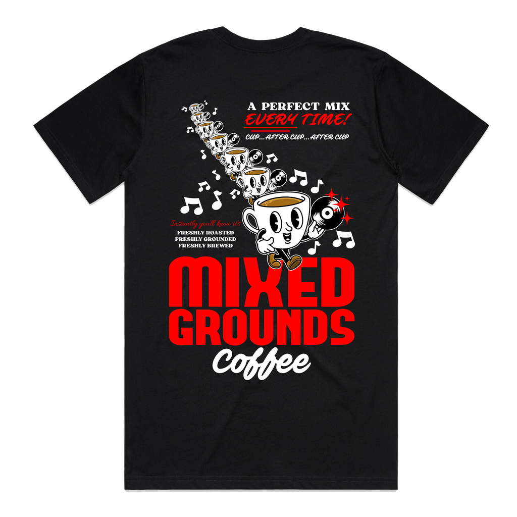 A Perfect Mix Tee (black) – Mixed Grounds